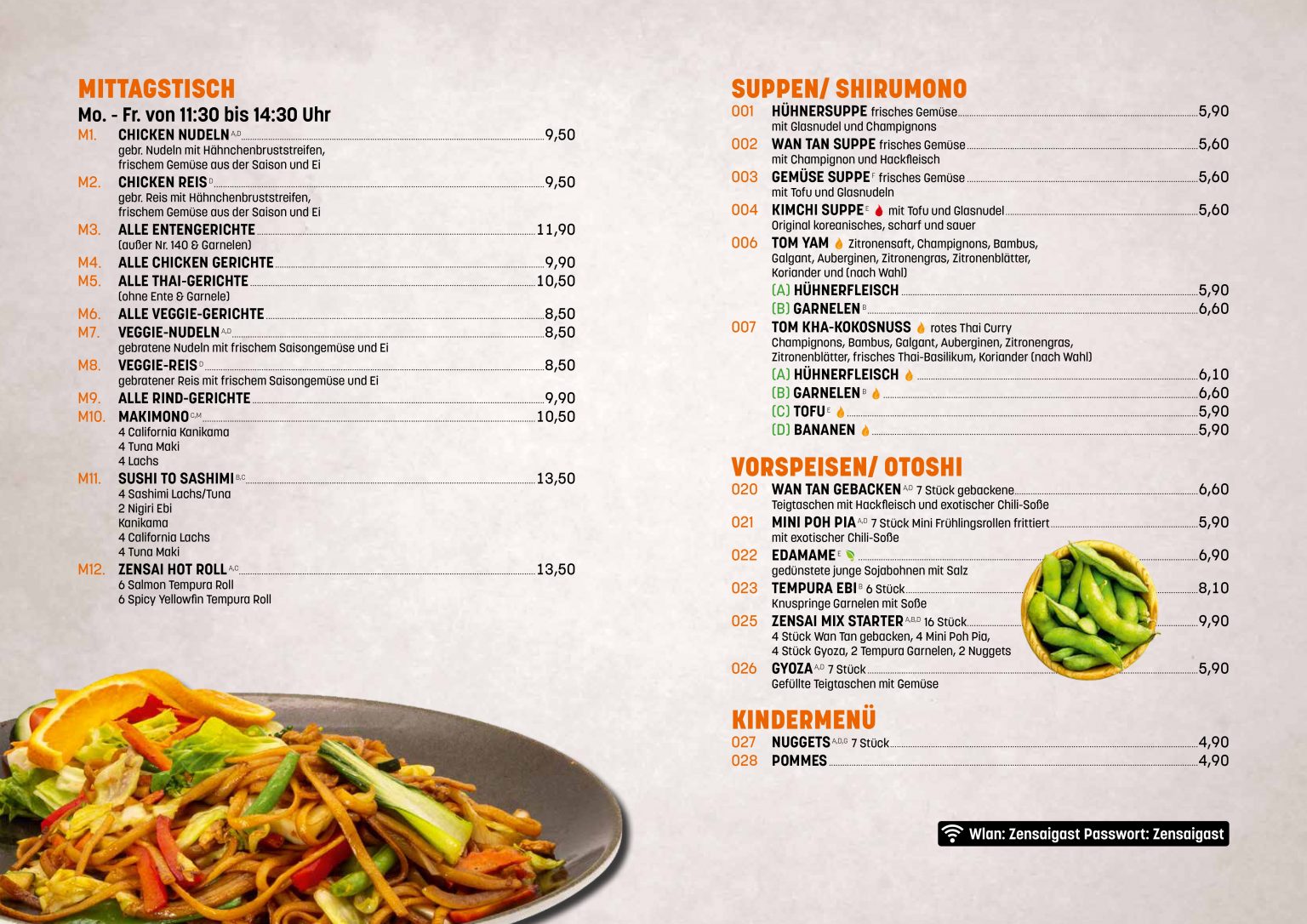 Menu – Zensai Hamburg | Offizielle Website | Alle Rechte vorbehalten